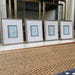 Set of 4 Framed Intaglios - With Powder Blue Background, Intaglio ...