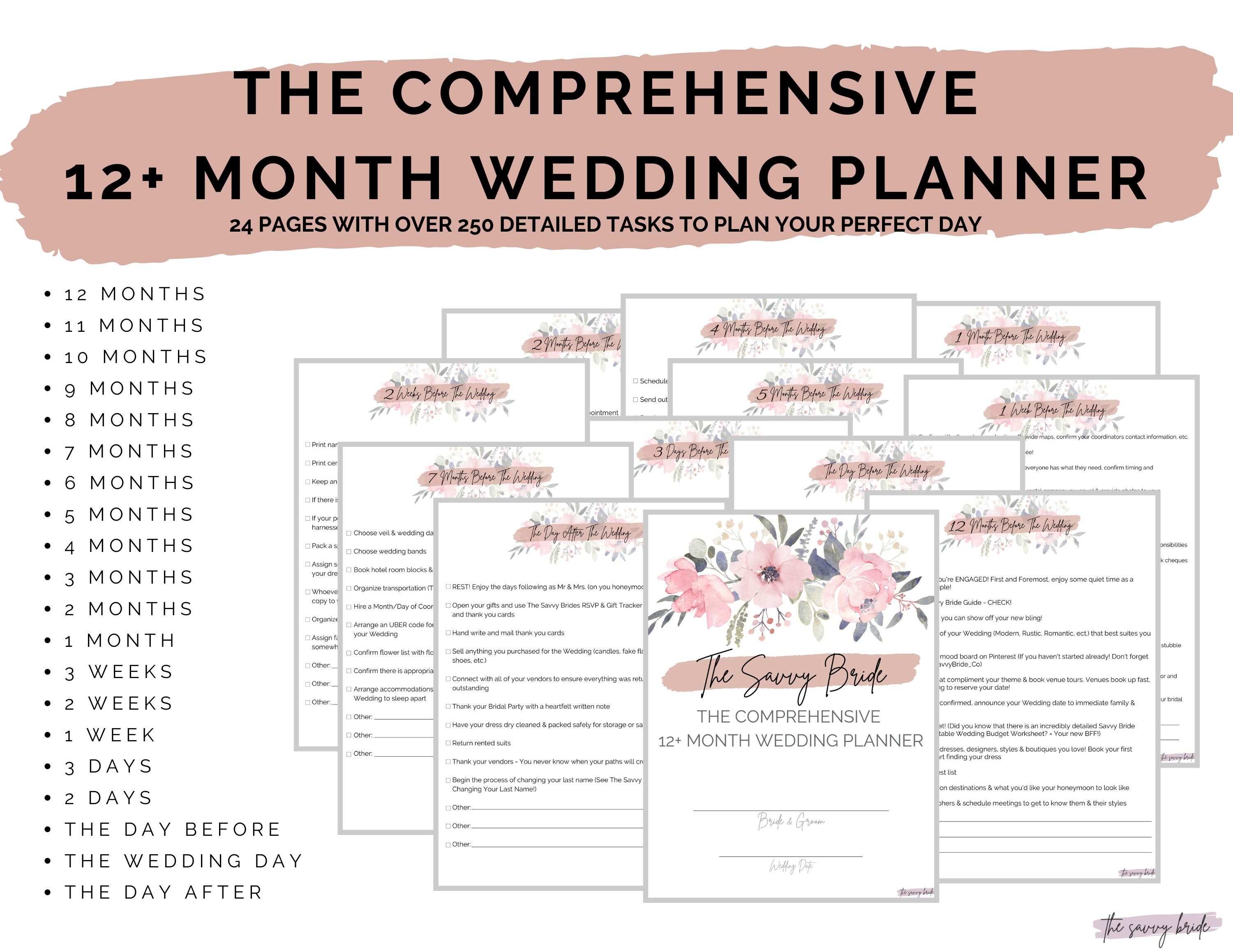 The Comprehensive Wedding Planner Bundle *OVER 100 PAGES*, Wedding ...