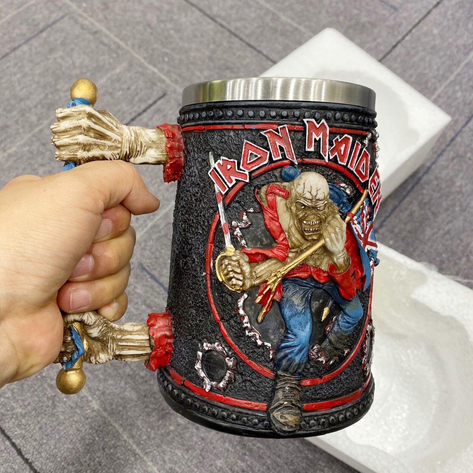 Iron Maiden Tankard Mug Iron Maiden Cup 14cm Black | Etsy