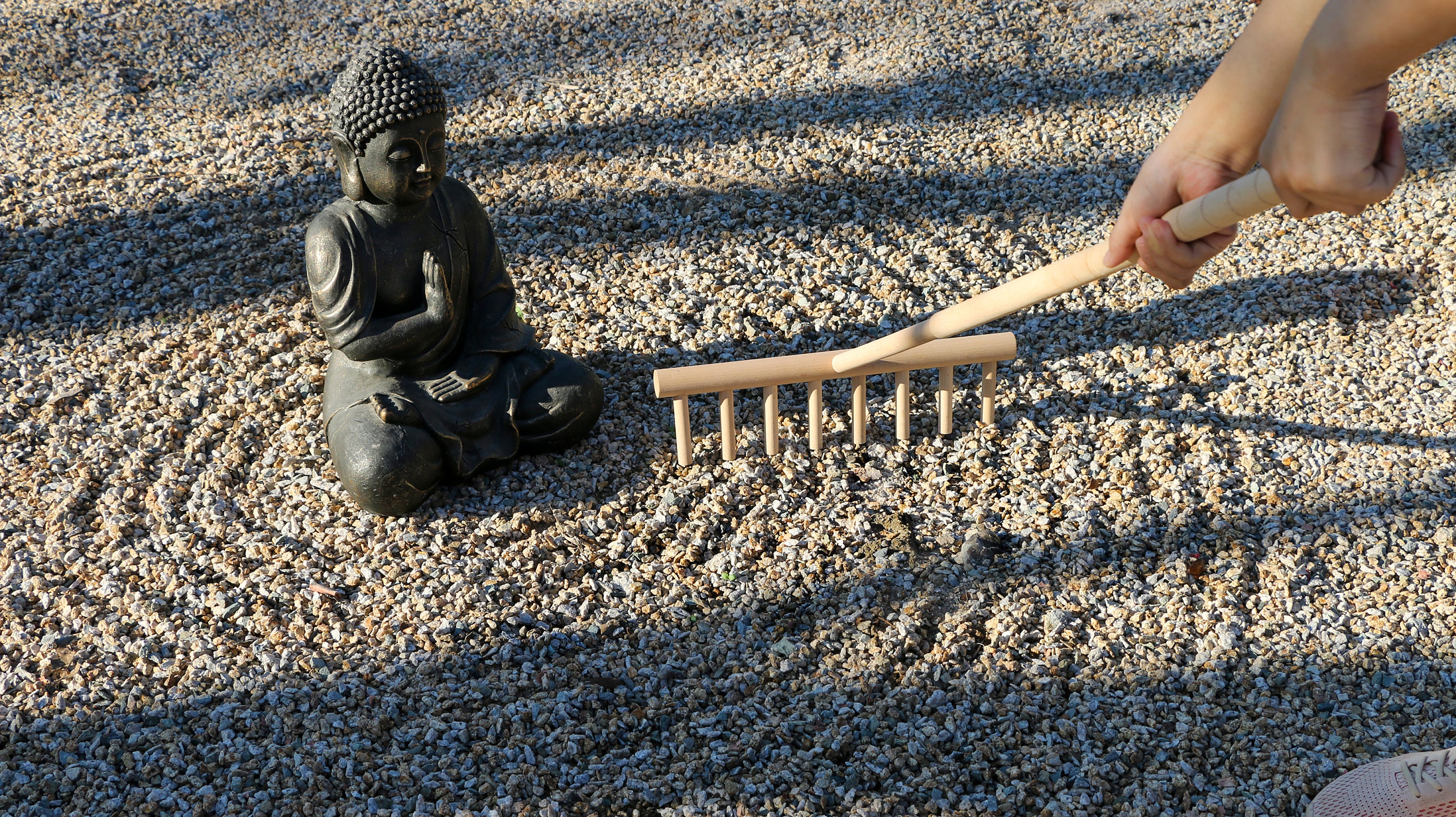 2PCS Large Zen Garden Rake Tool 48 Full Size Outdoor Japanese Garden ...