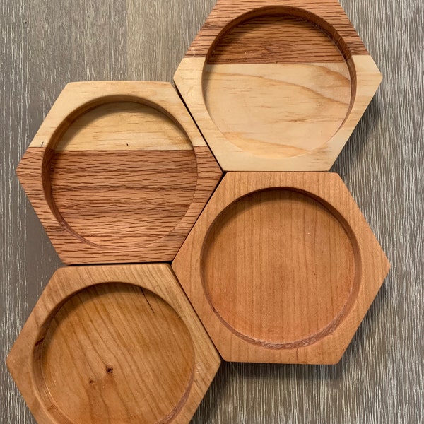 Hexagon Coasters - Etsy