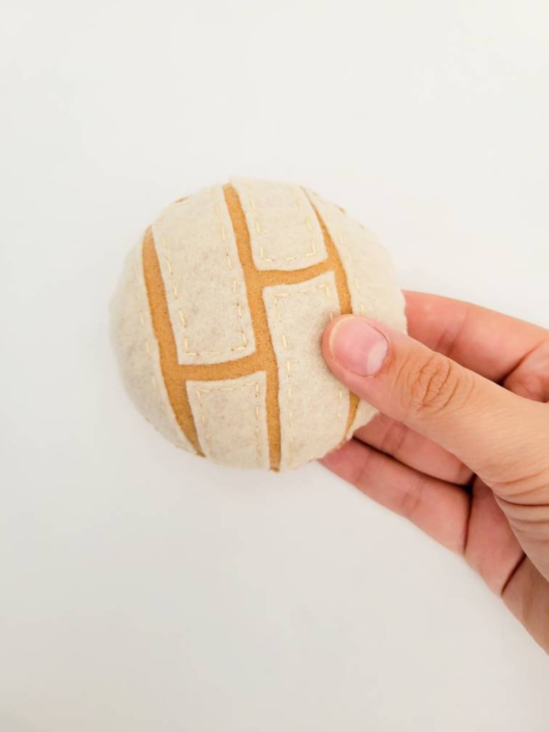 White Mini Felt Pan Dulce Concha - Mexican Pan Dulce - Plush - Felt ...