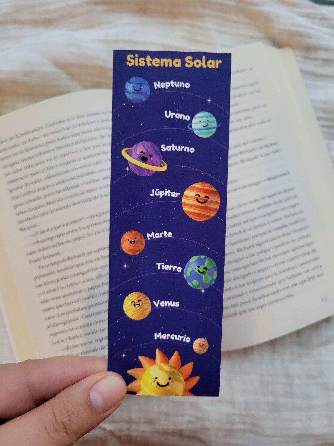Sistema Solar Bookmark - Los Planetas Bookmark - Spanish Planets ...