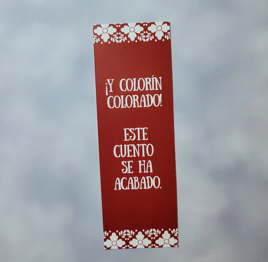 Colorin Colorado Este Cuento Se Ha Acabado Bookmark Spanish - Etsy