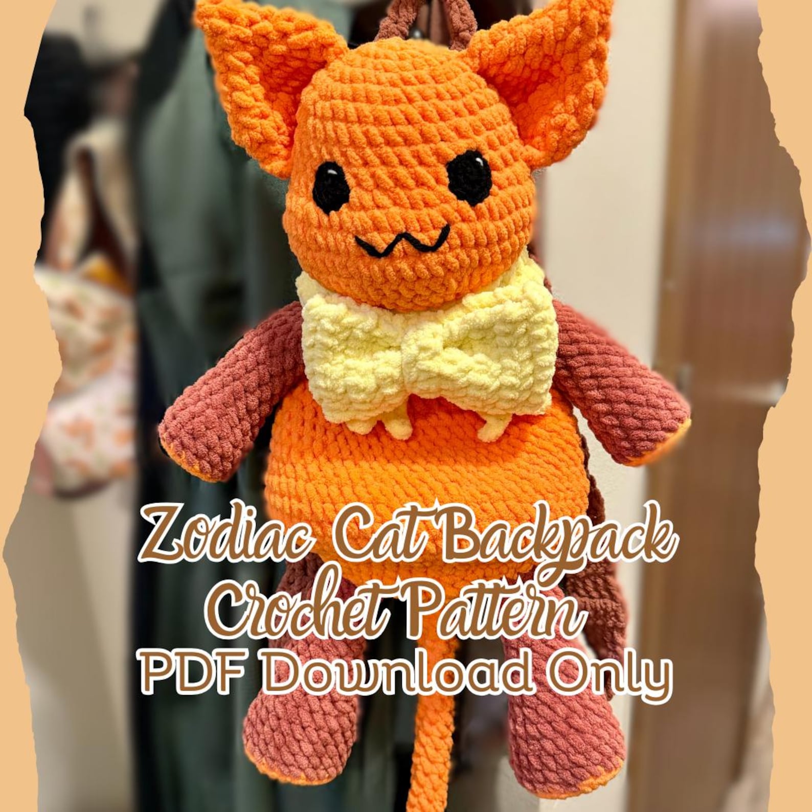 Zodiac Cat Backpack Crochet Pattern- Digital PDF Pattern - Etsy