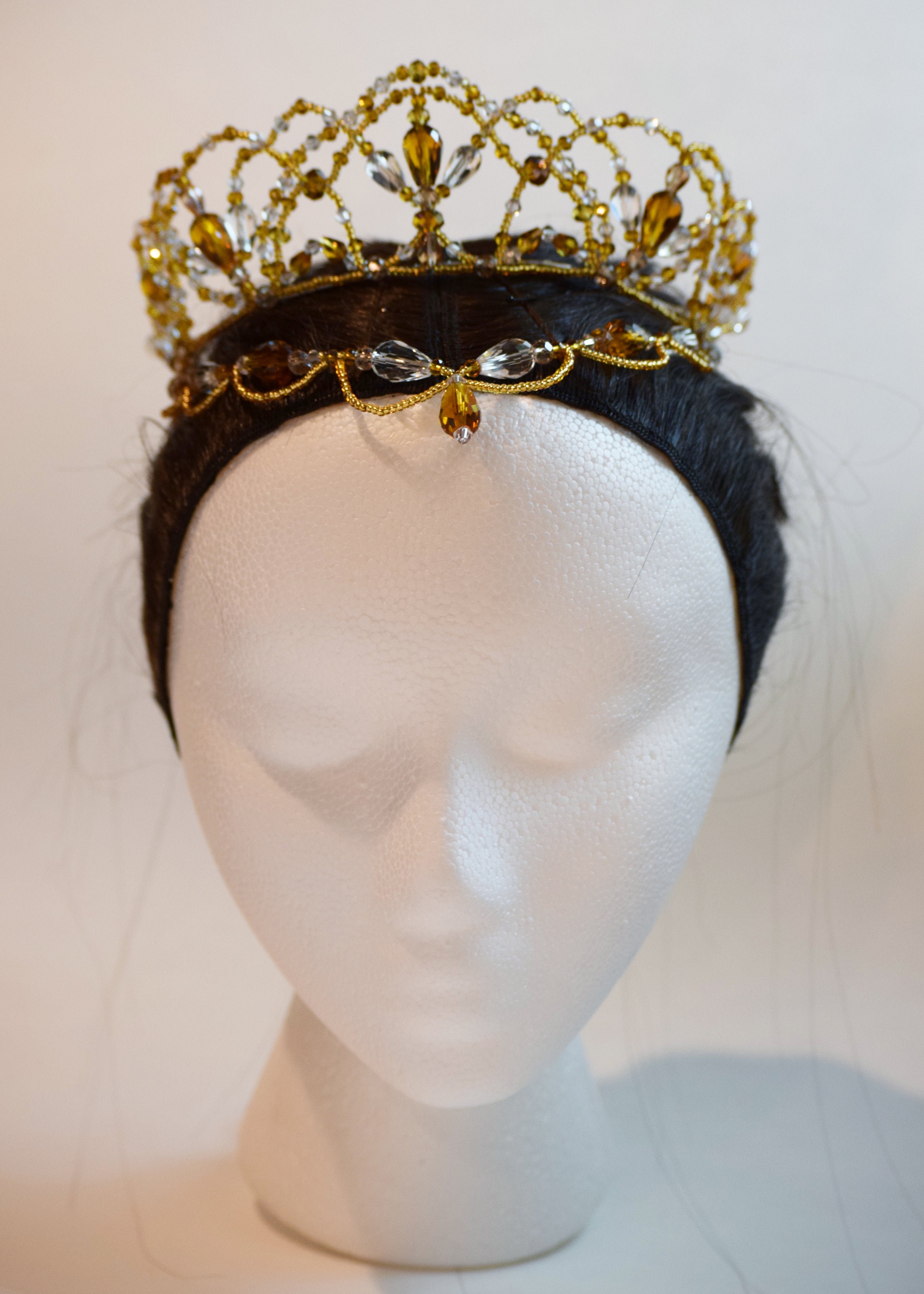 Made to Order Light Gold and Clear Princess Style Crystal - Etsy