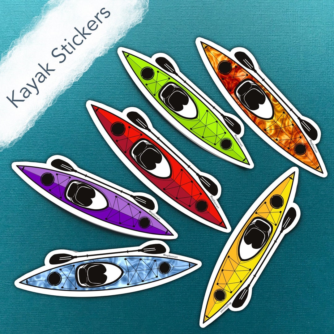Kayak Stickers - Etsy
