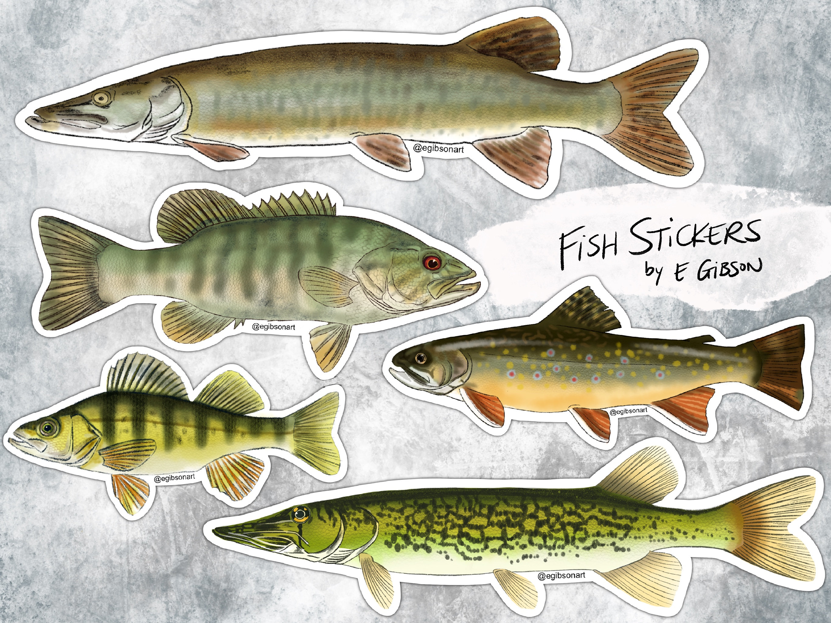 Fish Stickers - Etsy