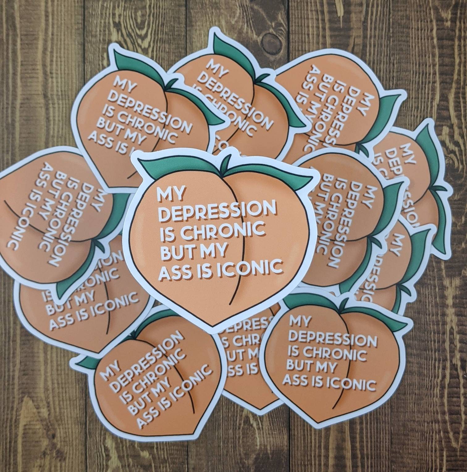Depression is Chronic Sticker - Etsy