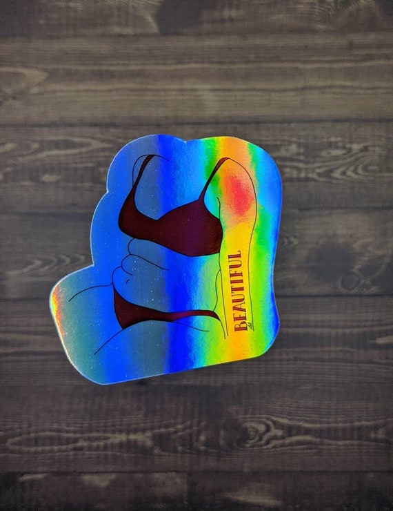 Holographic Beautiful Body Sticker | Etsy