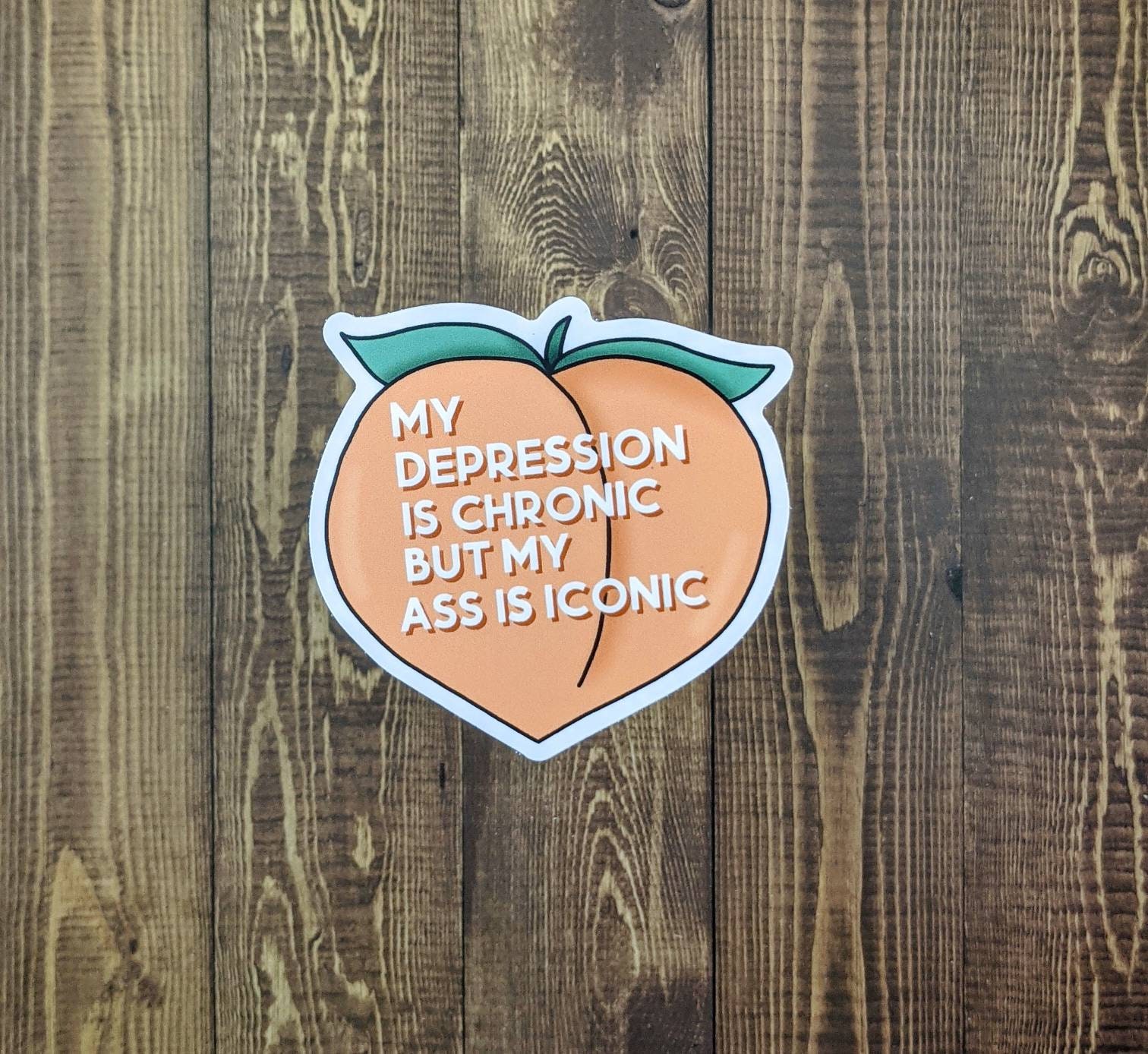 Depression is Chronic Sticker - Etsy