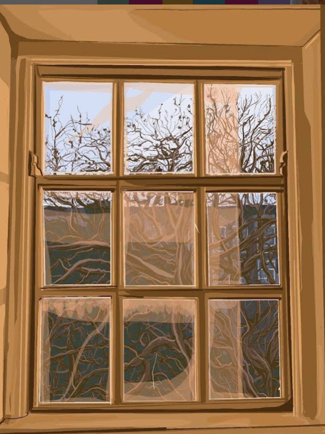 Old Window A4 Art Print - Etsy