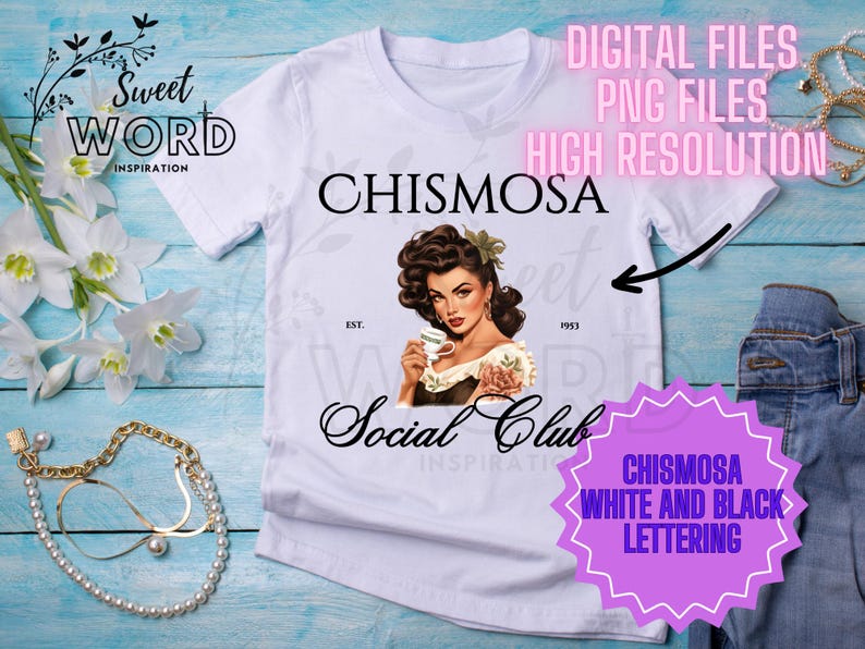 2 Chismosa Social Club PNG Files for Sublimation DTF and Print and Cut ...