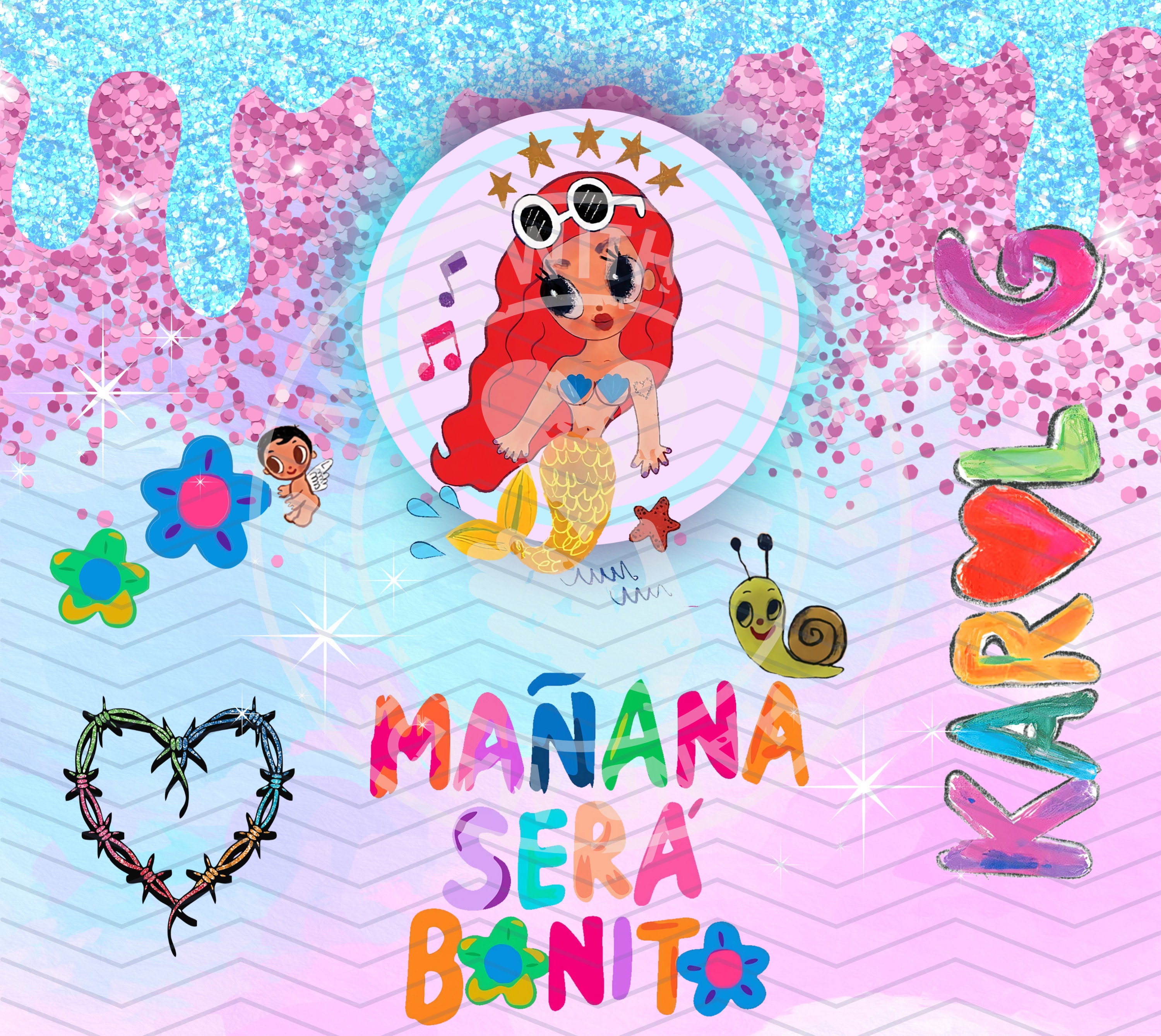 Karol G album Mañana Sera Bonito Plantilla Para - Etsy