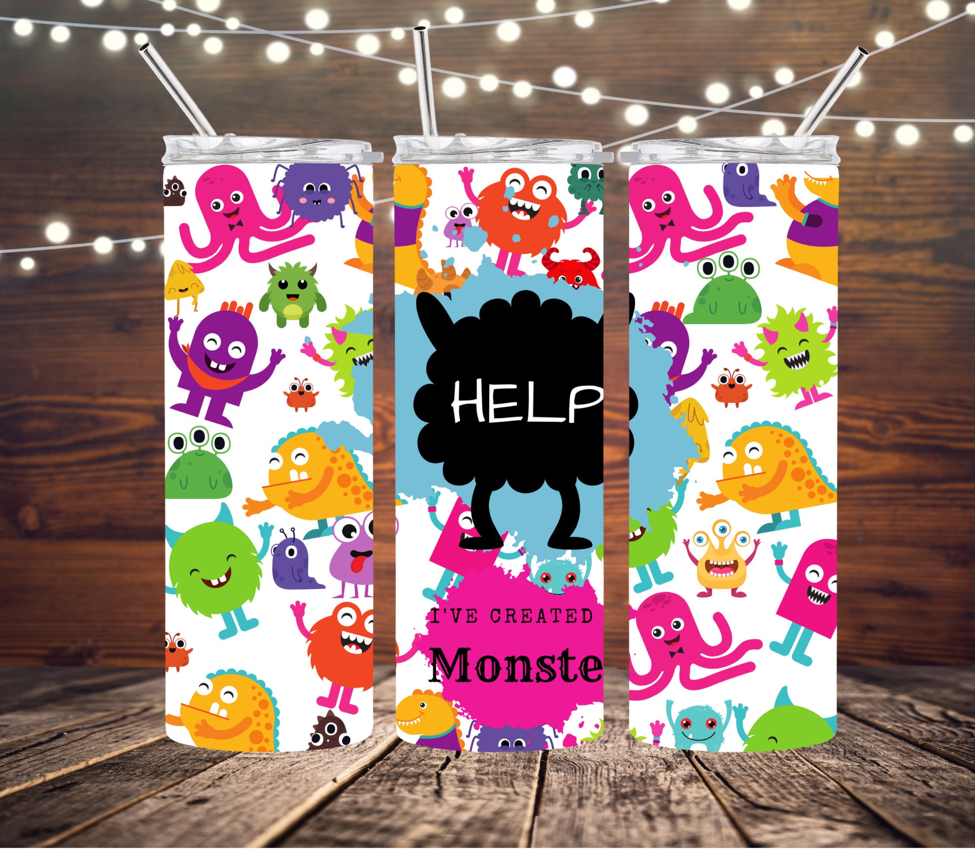 Bundle Designs I've Created a Monster and Monster Sippy Cup Png File ...