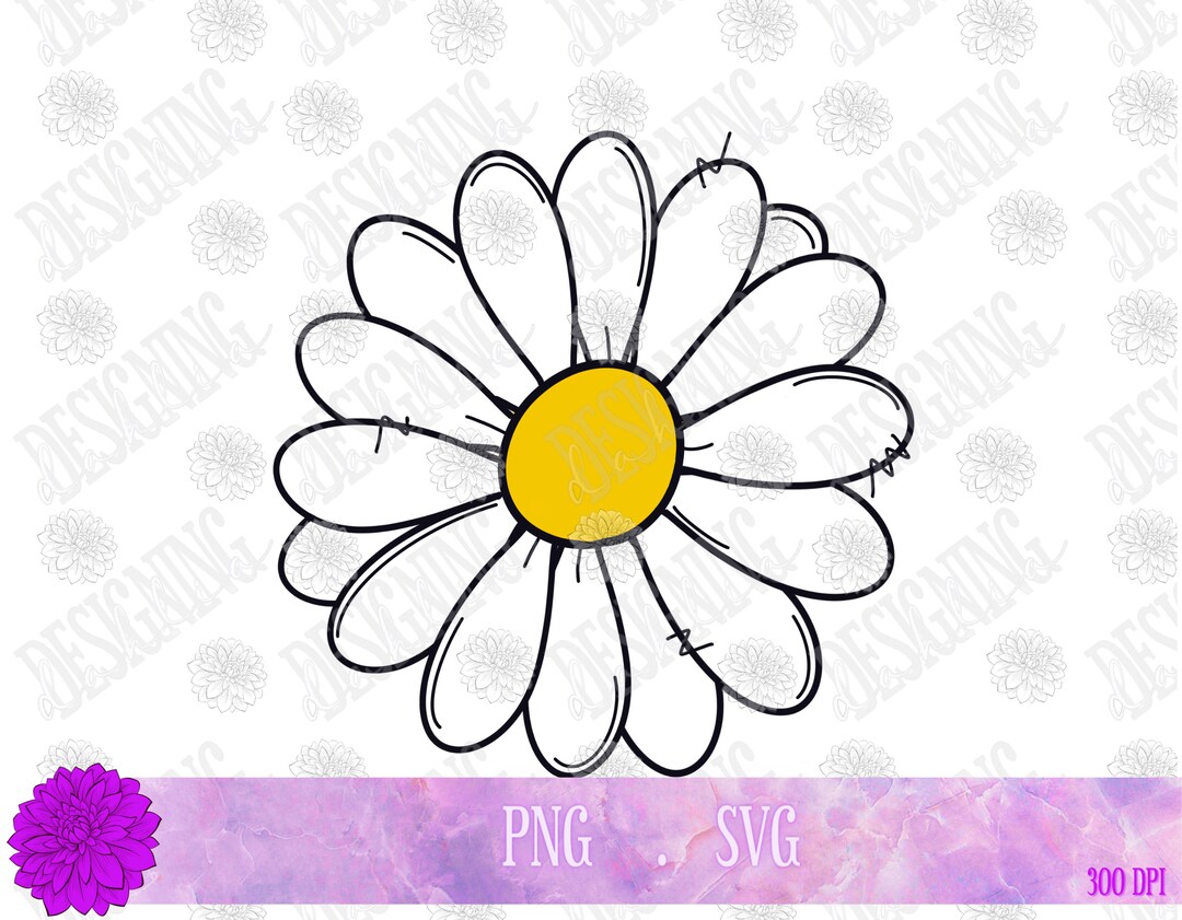 Daisy Flower Svg, Daisy Svg, Flower Png, Daisy Clipart, Floral Svg ...