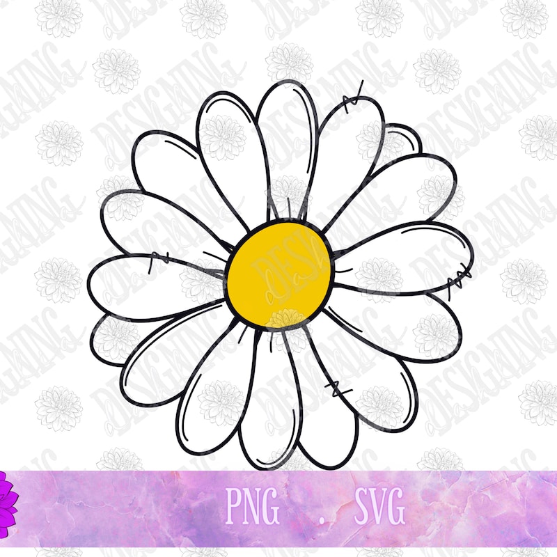 Daisy Flower Svg - Etsy