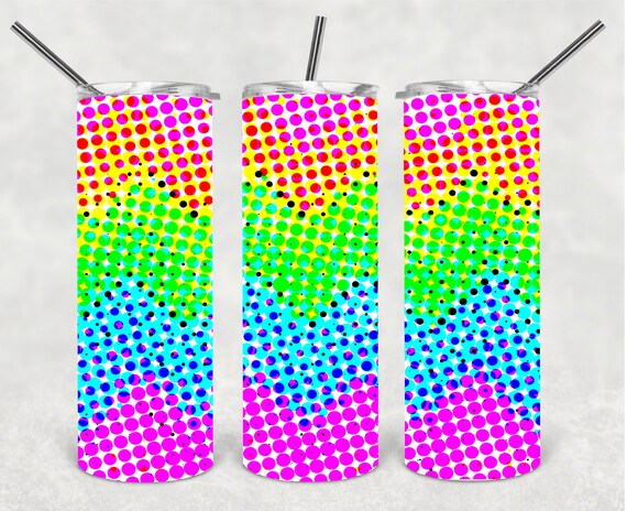 Neon Pop Art Seamless Wrap Digital Download Png File for | Etsy