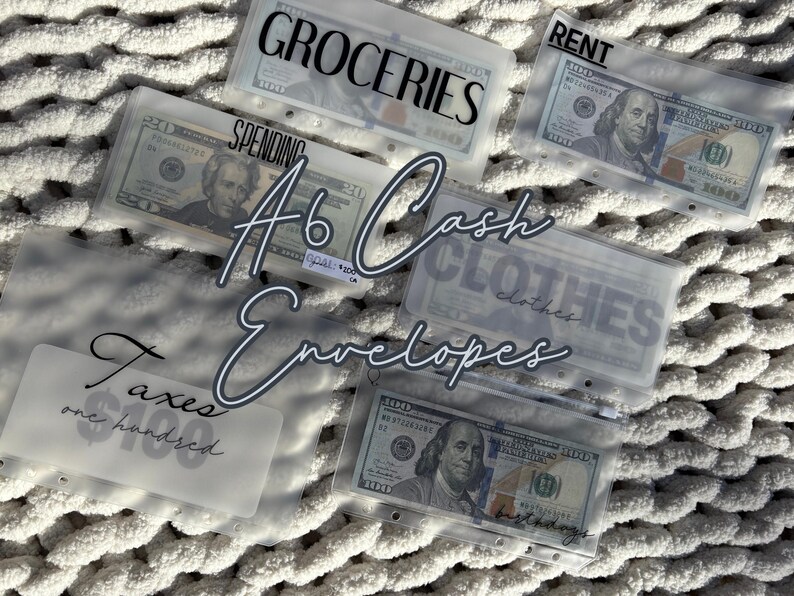 A6 Cash Envelopes for Personalized Budgeting System - Etsy
