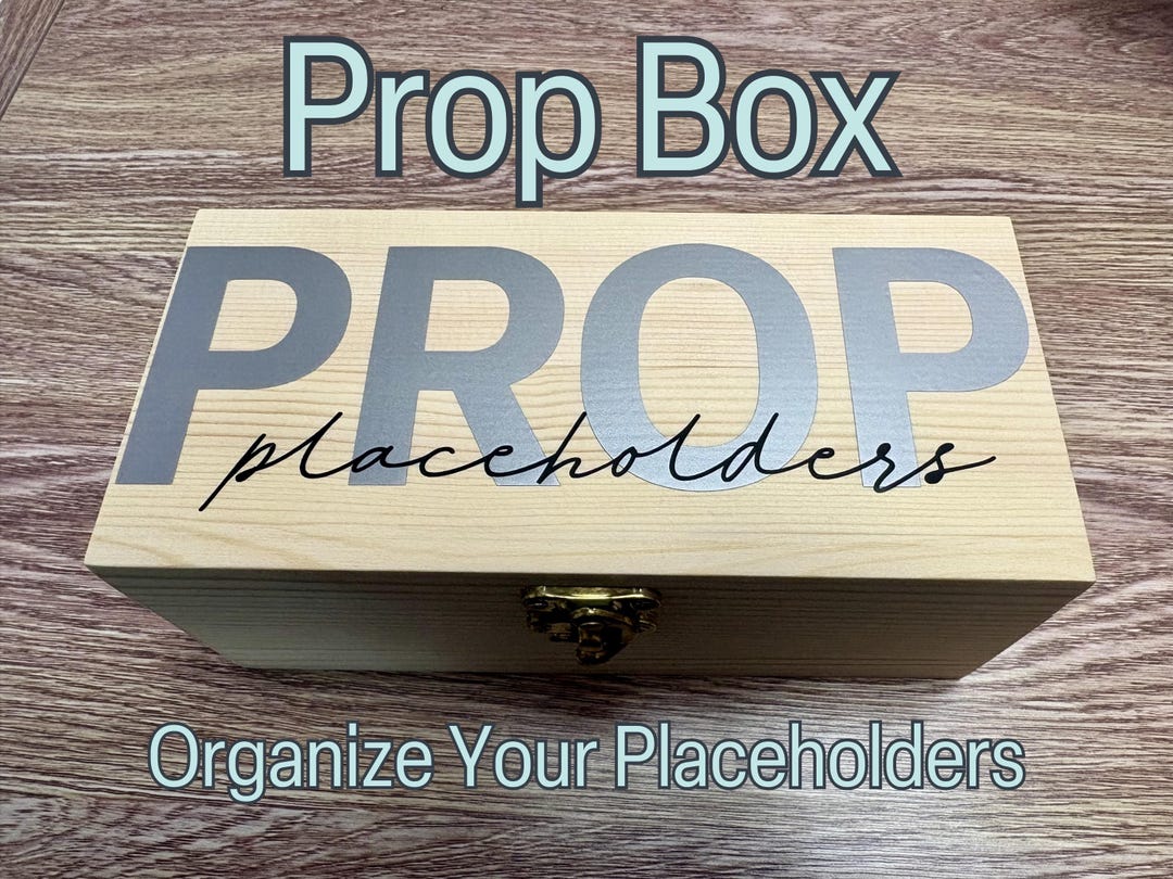 Prop Placeholder Organizer Box, Optional Organization Tab Dividers - Etsy
