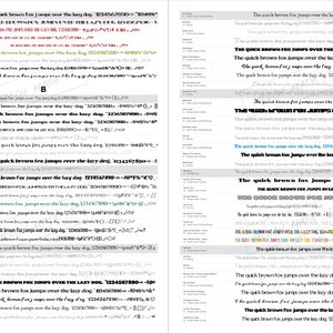 Full PDF Cricut Font List, Printable Format, Cricut Fonts Only, Font ...