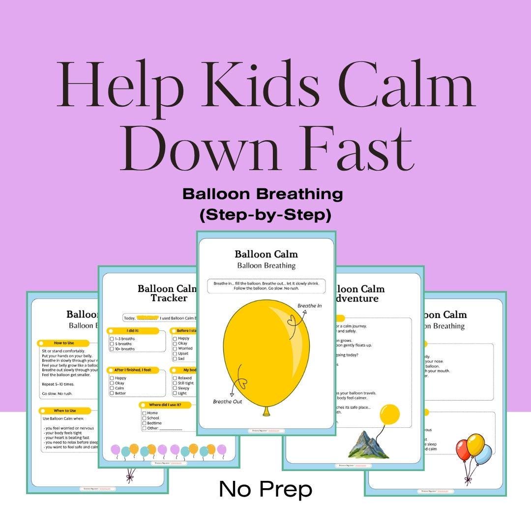 Calm Down Breathing Technique for Kids – Guided Balloon Breathing ...