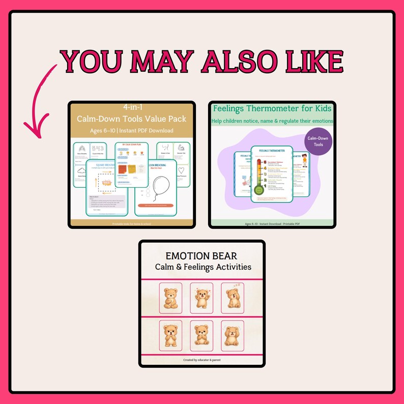 Feelings Check-in Printable for Kids, Emotional Awareness, Self ...