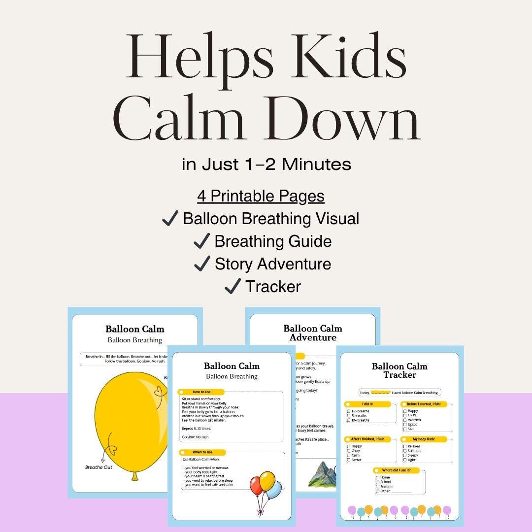 Calm Down Breathing Technique for Kids – Guided Balloon Breathing ...