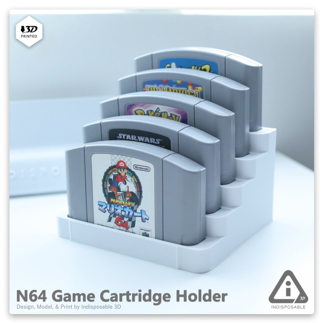 N64 Game Cartridge Holder and Display - Sleek Design! - Etsy