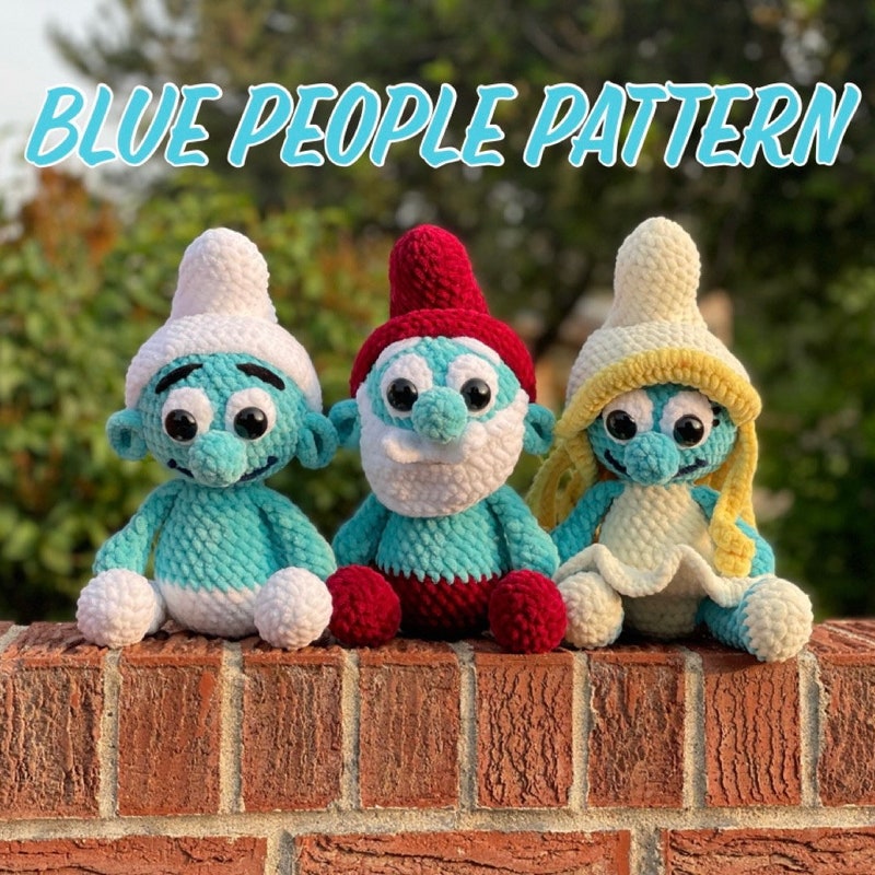 Smurf Crochet Pattern - Etsy