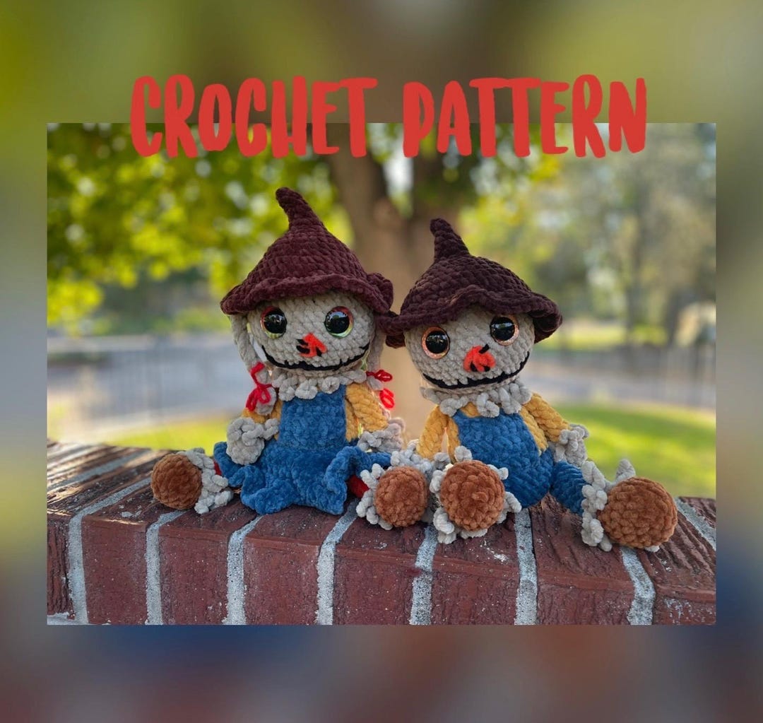 Giggles Scarecrow Friend Crochet Pattern, Crochet Doll Pattern, Amigurumi Plushie Pattern, PDF ...