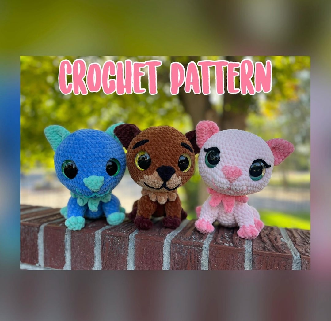 Crochet Littlest Pet Shop Inspired Plushie Pattern, Crochet Doll ...