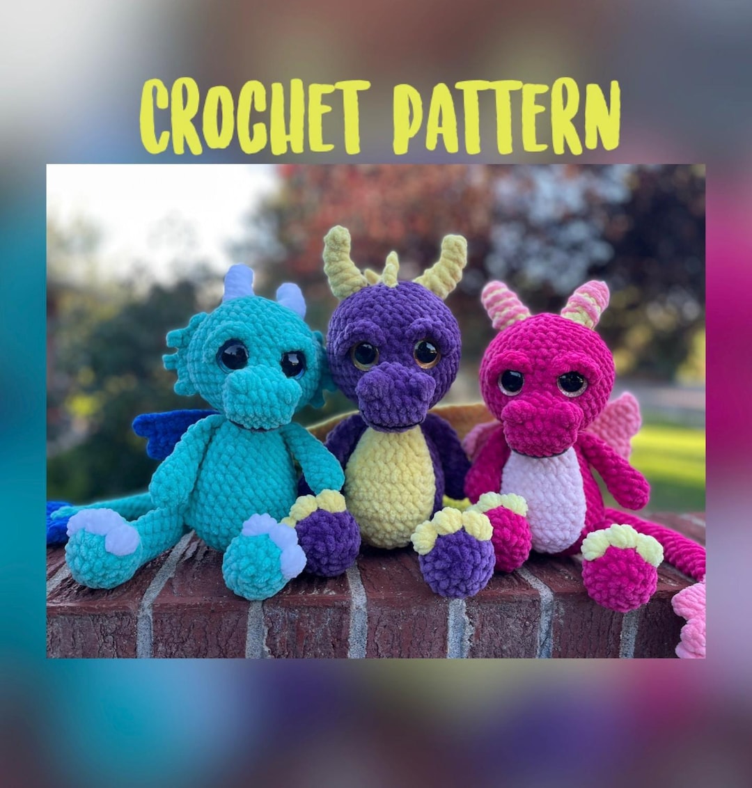 Giggles Dragon Friend Crochet Pattern, Crochet Doll Pattern, Amigurumi Plushie Pattern, PDF ...