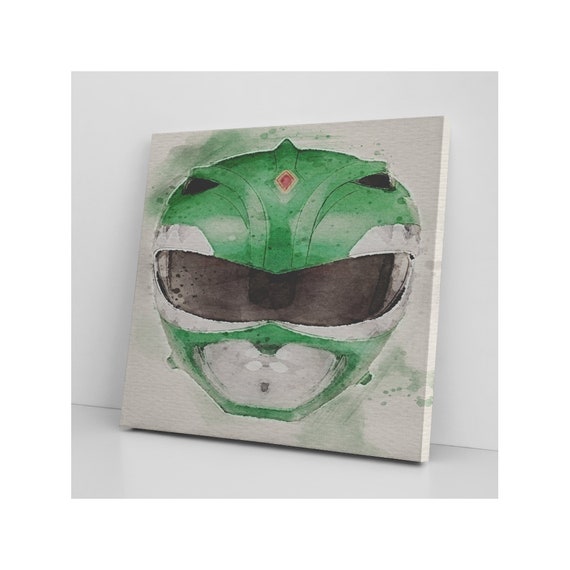 Might Morphin' Power Rangers Green Ranger Watercolor Art - Etsy