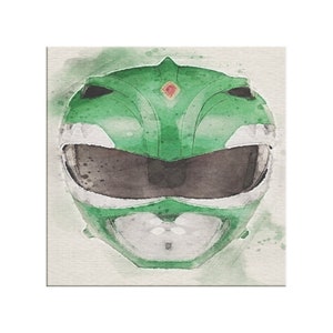 Might Morphin' Power Rangers Green Ranger Watercolor Art - Etsy
