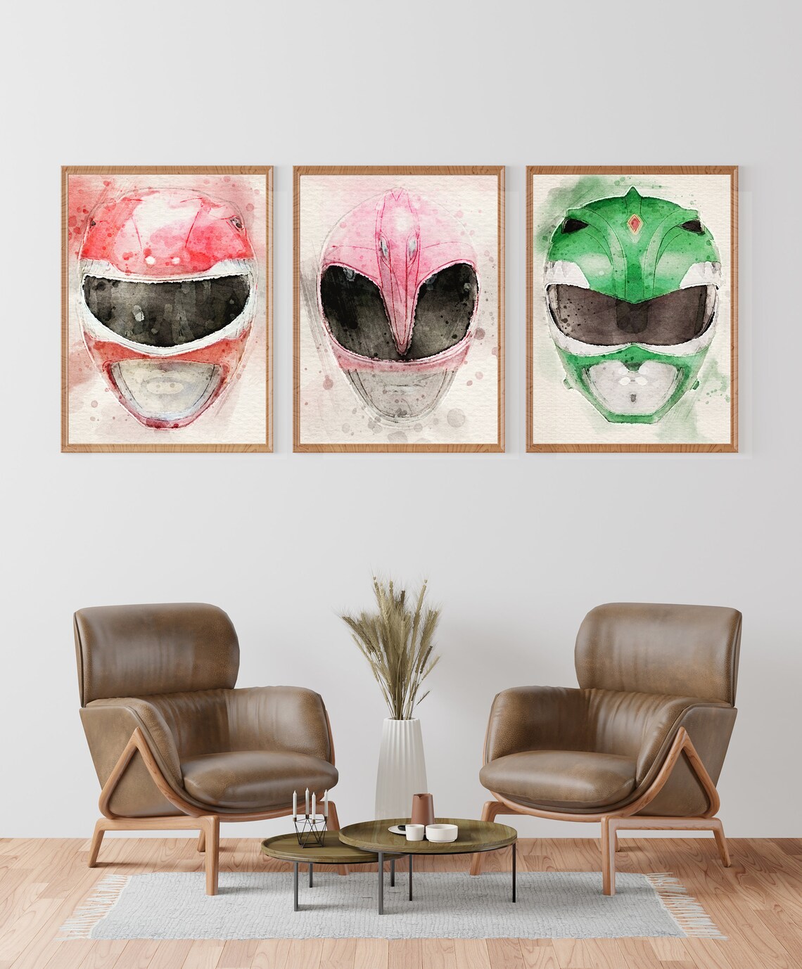Mighty Morphin' Power Rangers Watercolor Print: Complete | Etsy