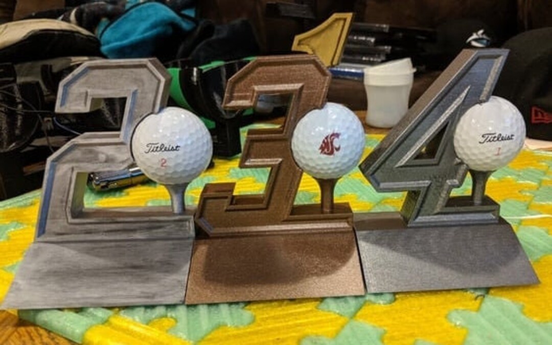 Golf Trophies STL Golf Tournament Prizes Sports Trophies 2nd, 3rd 4th ...