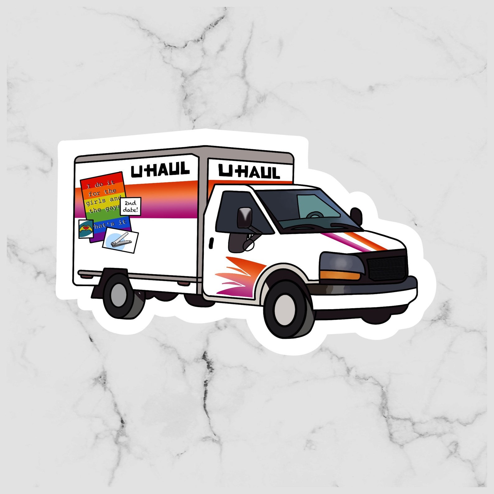Uhaul Pride Sticker - Etsy
