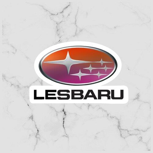 Lesbaru Rainbow Vinyl Sticker - Etsy
