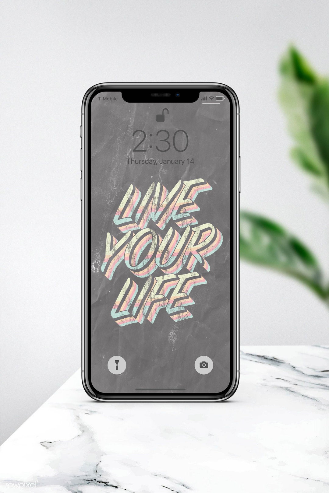 IPhone Wallpaper | Live Your Life | Distressed Background | Instant ...