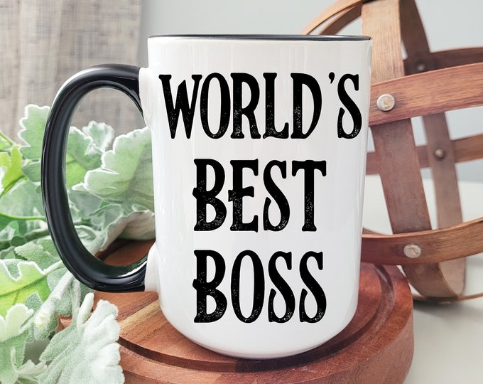 World's Best Boss Mug - Personalized Boss Mug - Funny Boss Mug Gifts ...