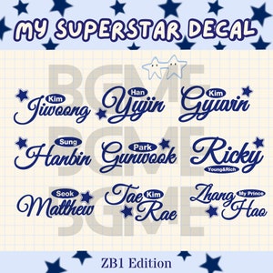 Zerobaseone ZB1 Lightsick Decal - Etsy