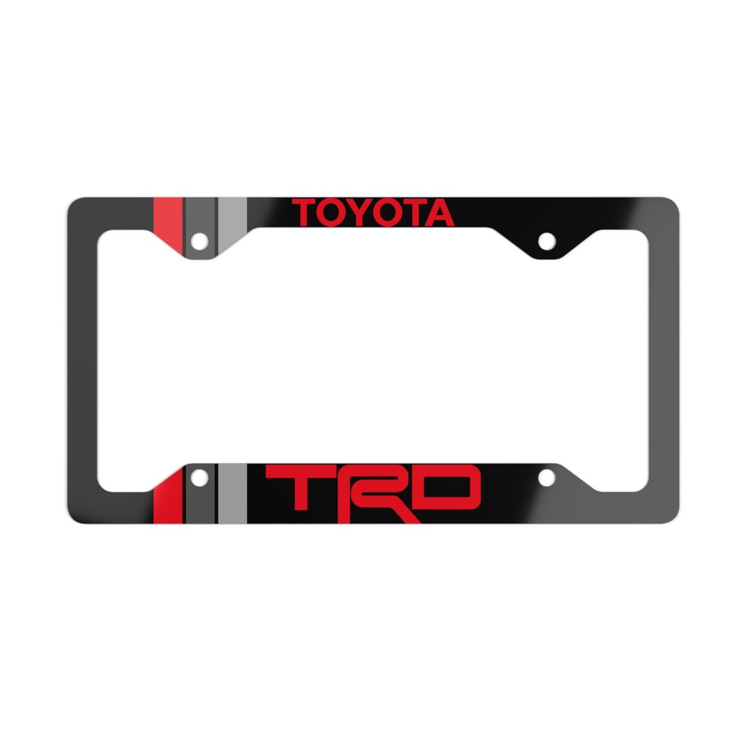 Toyota TRD RED Style License Plate Frame Cover Tacoma Tundra 4runner ...