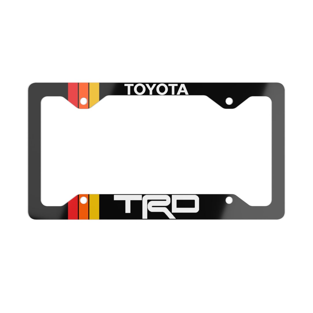 Vintage Toyota TRD Retro Style License Plate Frame Tacoma Tundra ...