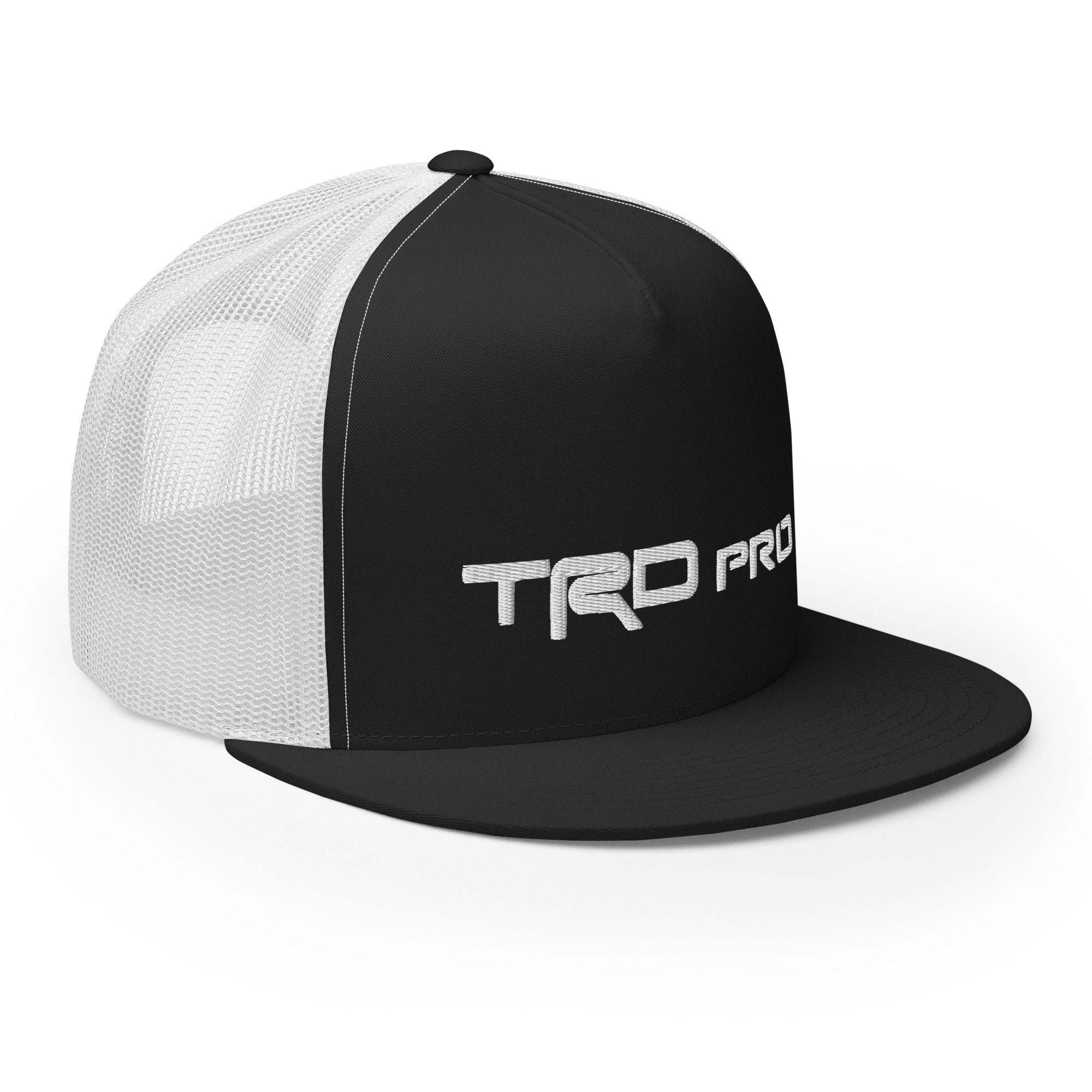 TRD PRO Trucker Snapback white Logo Embroidered - Etsy