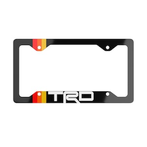 Vintage Toyota TRD Retro Style License Plate Frame Tacoma Tundra ...