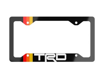 Toyota TRD RED Style License Plate Frame Cover Tacoma Tundra 4runner ...