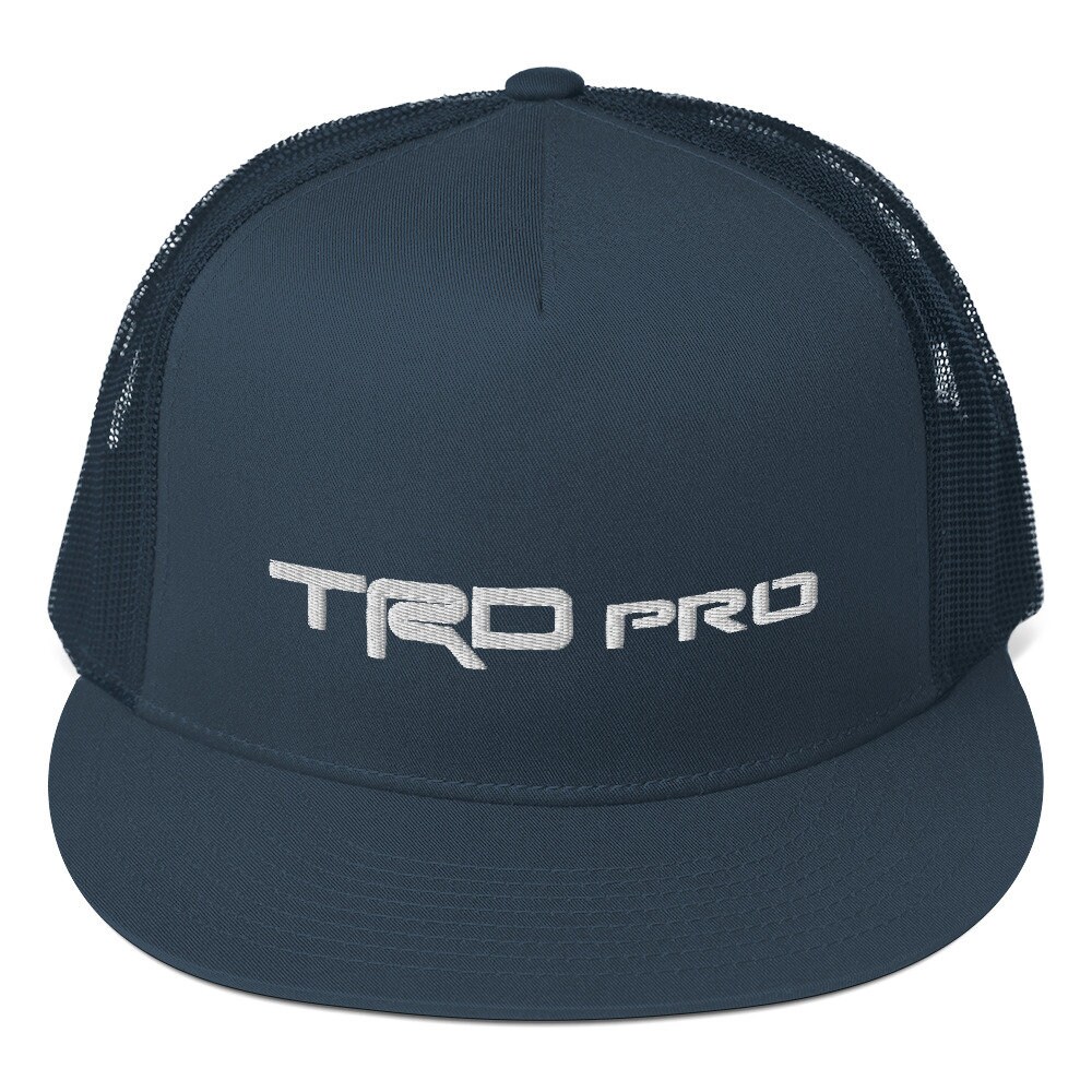 TRD PRO Trucker Snapback white Logo Embroidered - Etsy