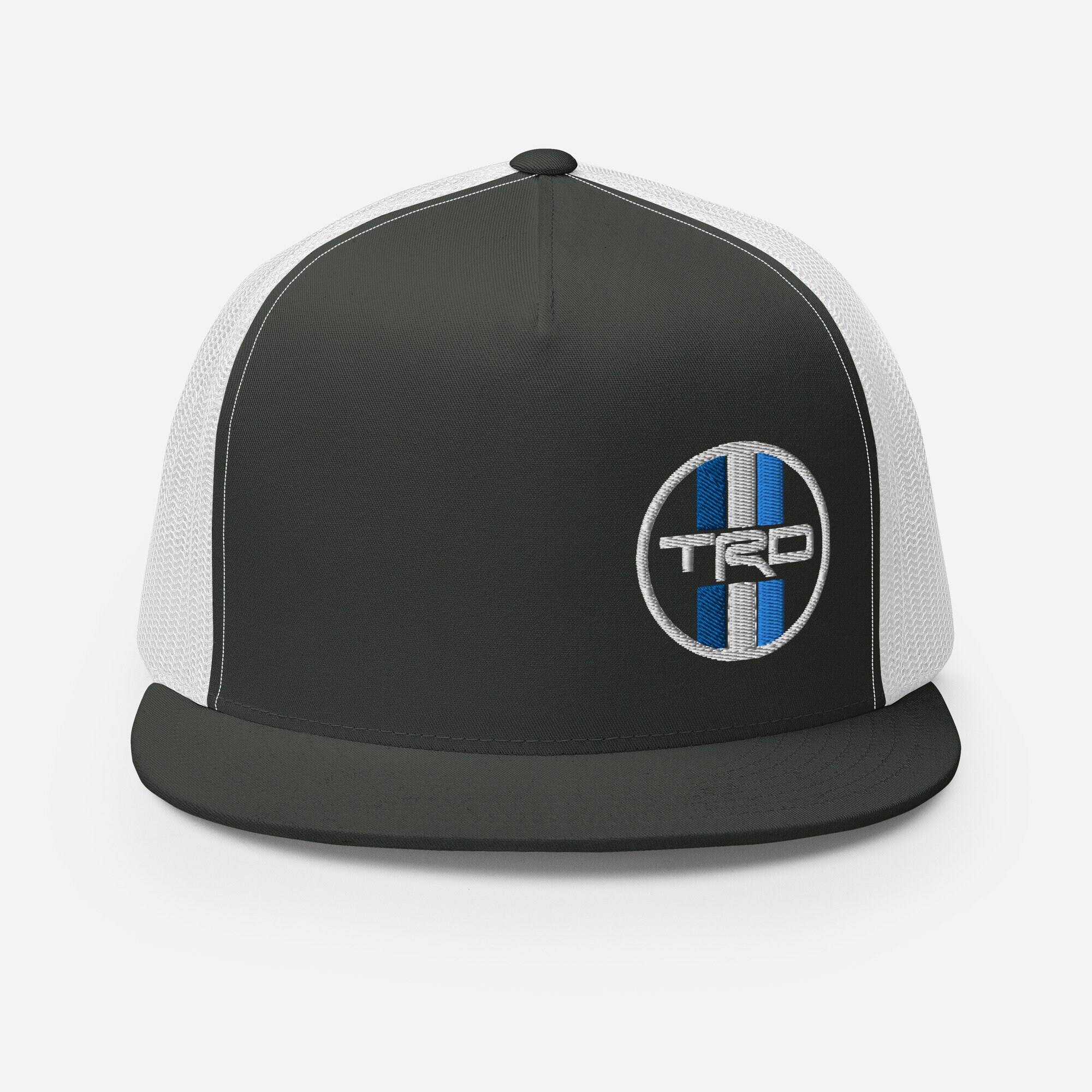 TRD Retro Trucker Snapback Hat blue 3 Stripe Logo - Etsy