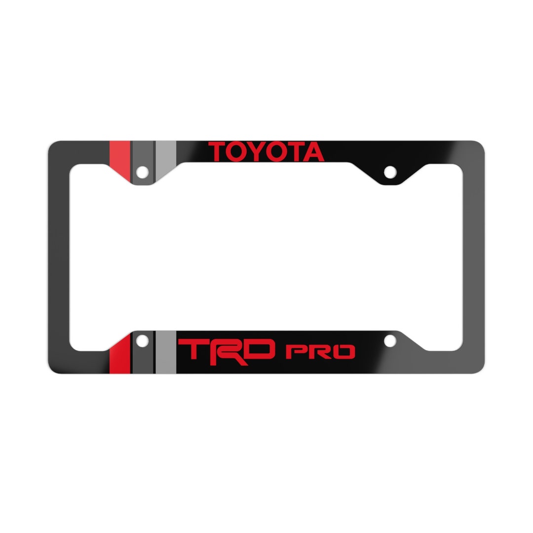 Toyota TRD PRO RED Style License Plate Frame Cover Tacoma Tundra ...